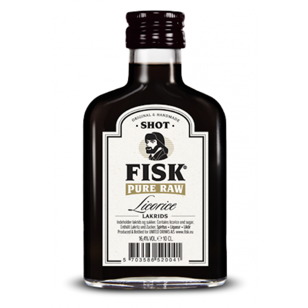 Fisk Pure Raw Licorice 10 cl. - 16,4% - LAKRIDSSHOTS - VIN MED MERE .DK