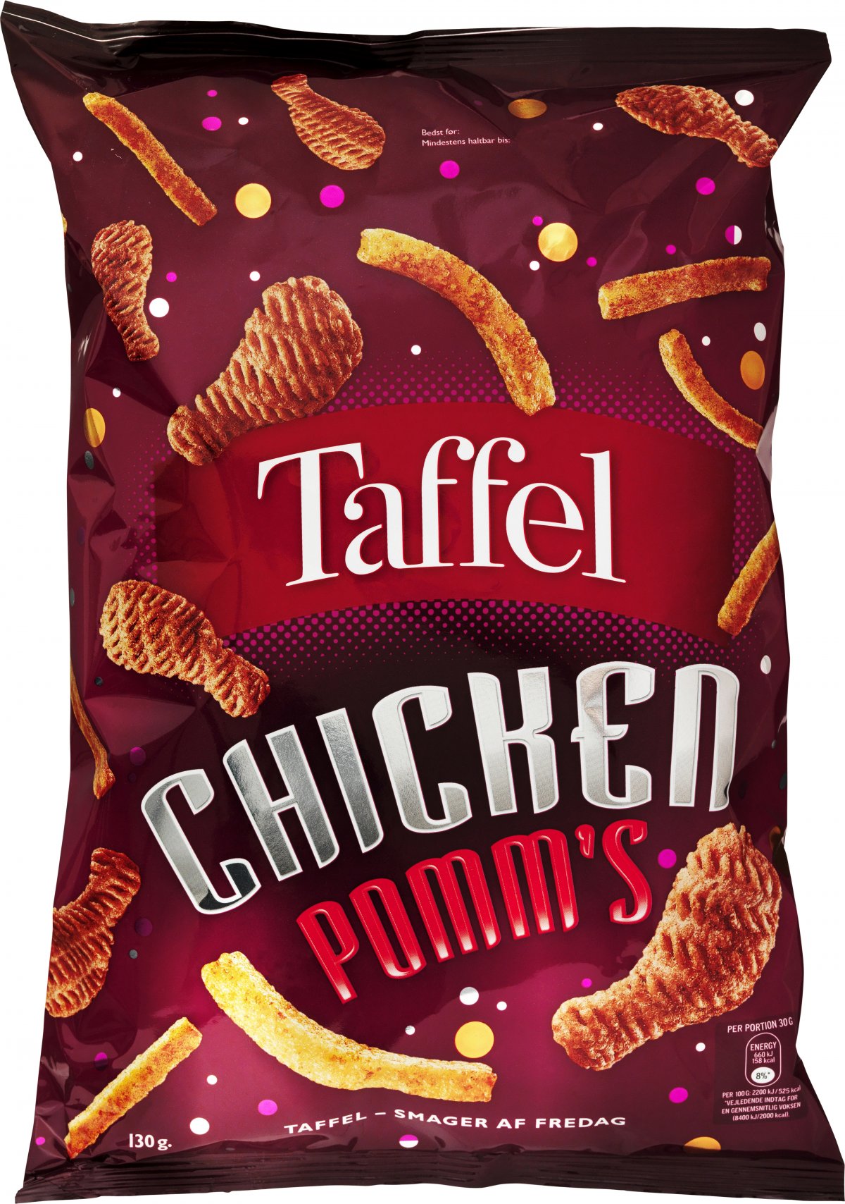 Taffel Chicken Pomm's 130 g. - CHIPS & DIP - VIN MED MERE .DK