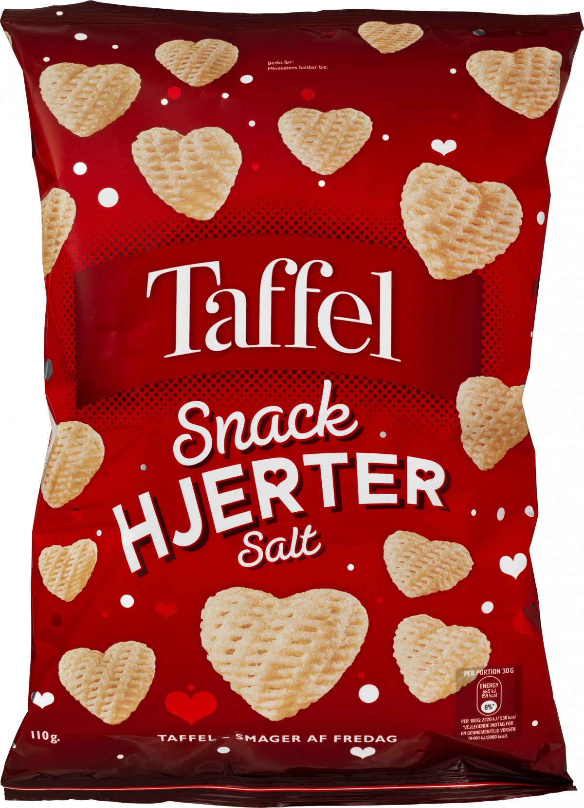 Taffel Snack Hjerter 110 g. - CHIPS & DIP - VIN MED MERE .DK