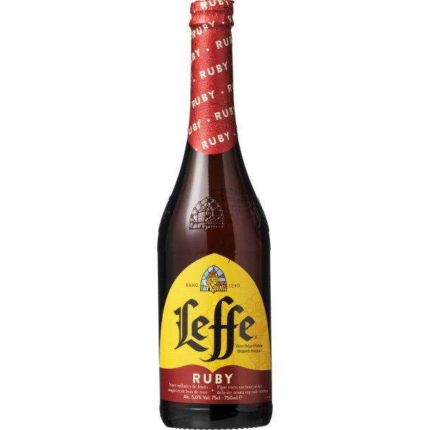 Leffe Ruby 75 cl. - 5% - BELGISKE SPECIALØL - VIN MED MERE .DK