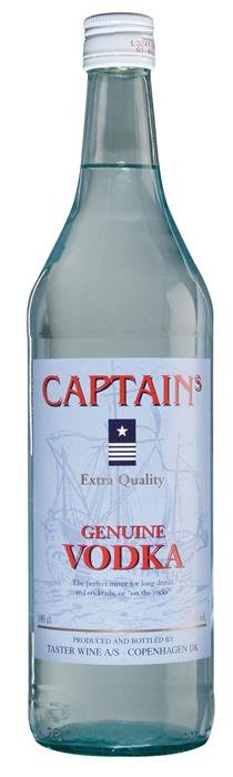 Captains Vodka 100 cl. - 37,5% - VODKA - VIN MED MERE .DK